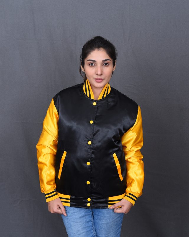 Women Letterman Jackets Satin | Design Your Letterman Jackets