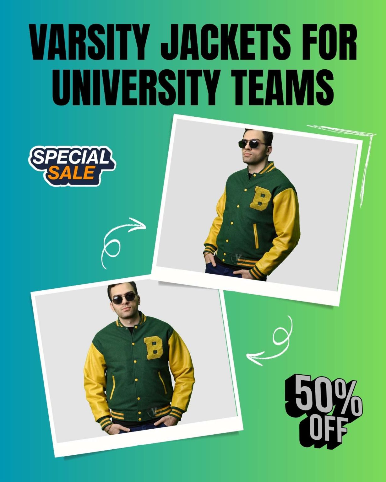 Varsity Jackets for University Teams | No.1 USA Jackets