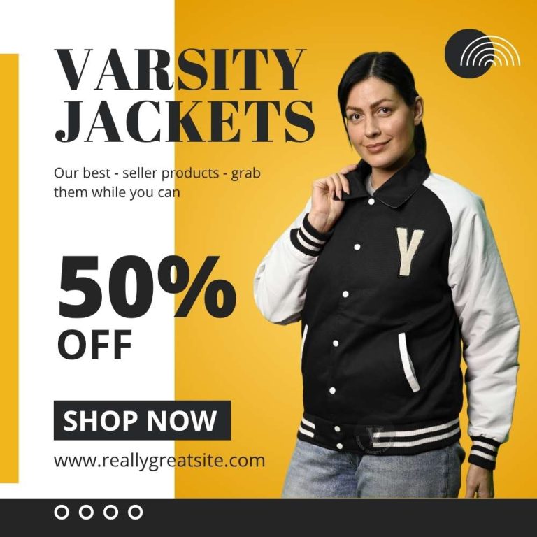 Best Oversized Letterman Jackets for Women Fashion | Get 50%