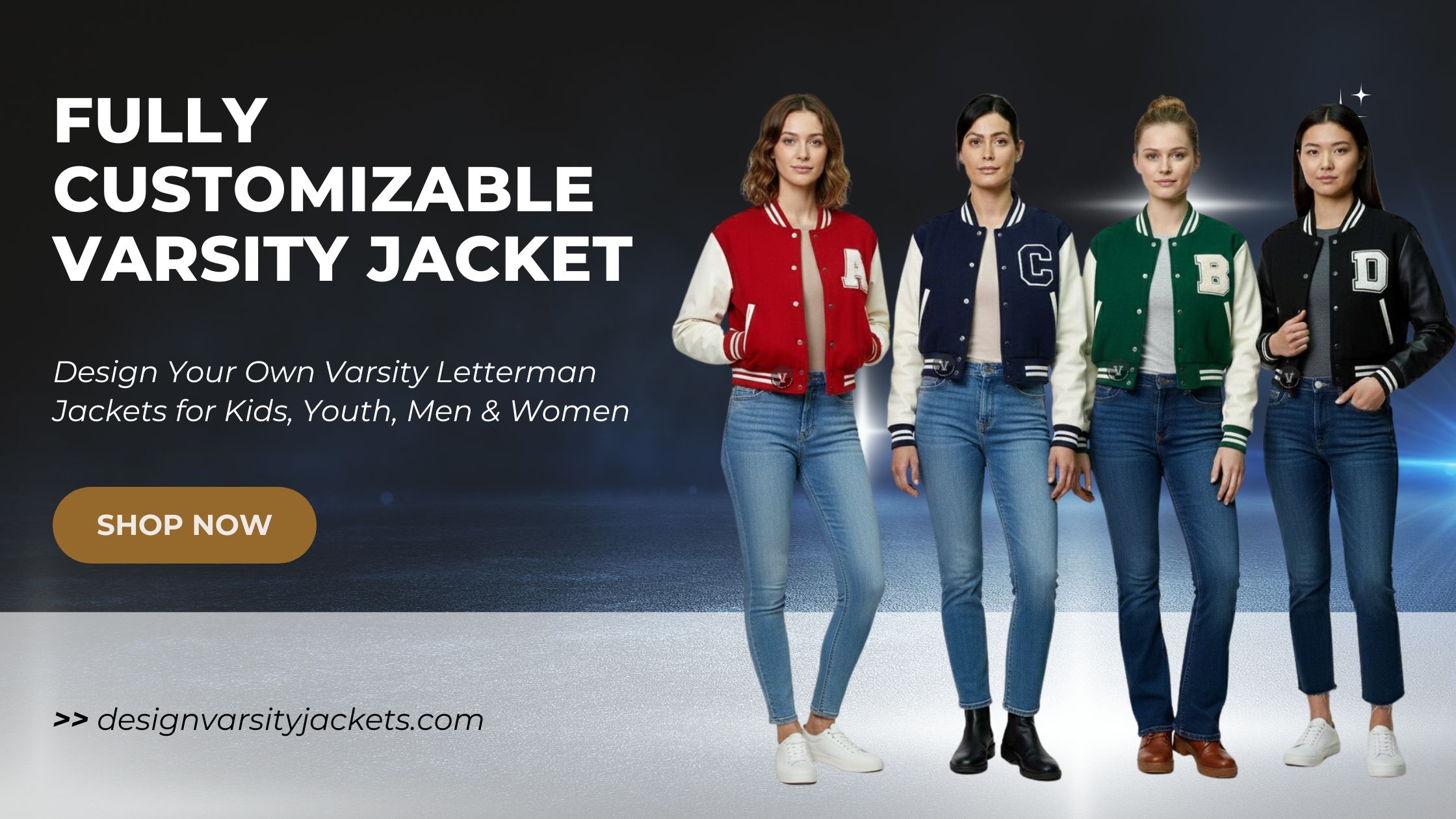 Fully Customizable Varsity Jacket – Design Yours Online